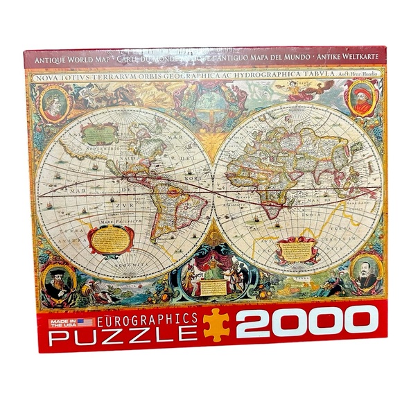 Eurographics | Games | New Eurographics Antique World Map Detailed 200 Piece 39 X 26 Puzzle ...